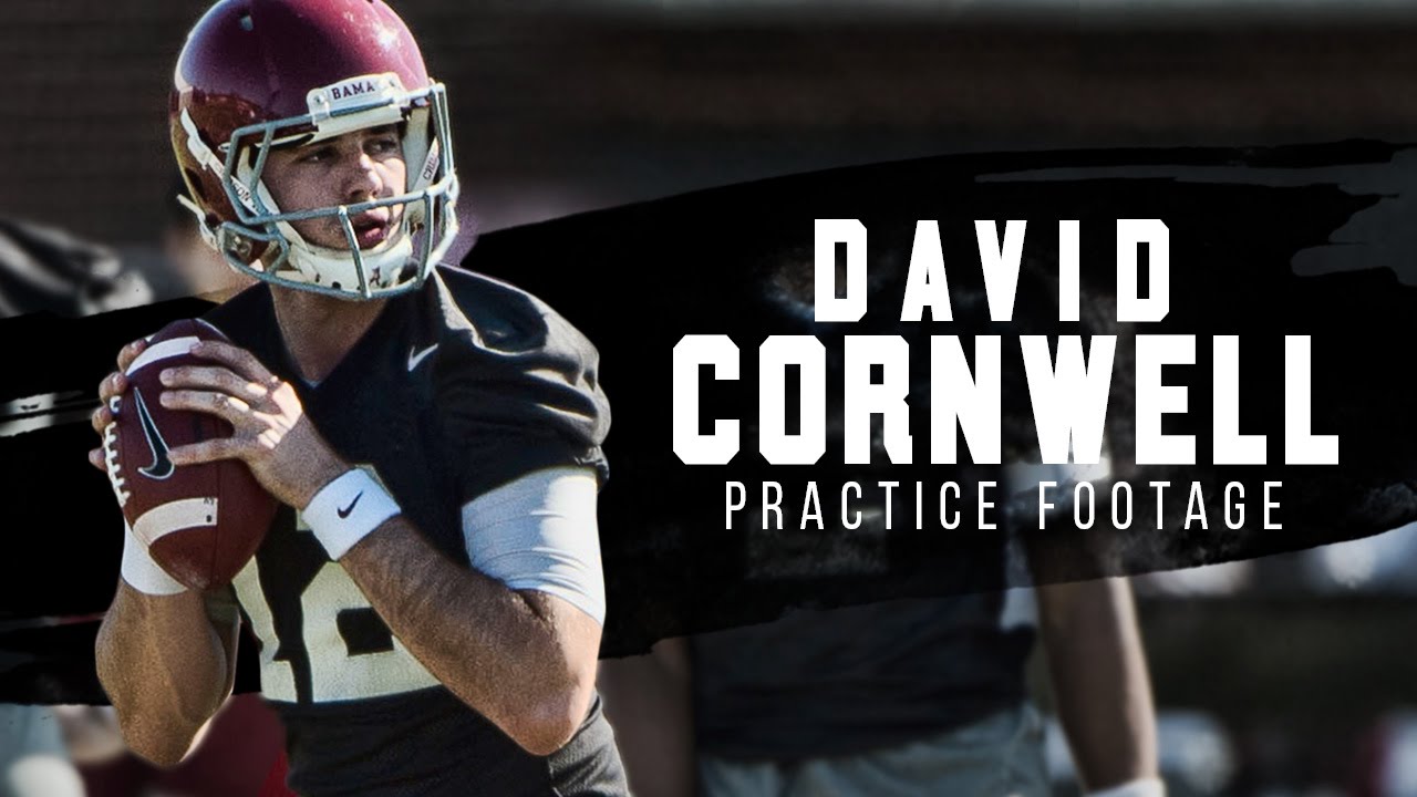 Watch Alabama QB David Cornwell practice - YouTube