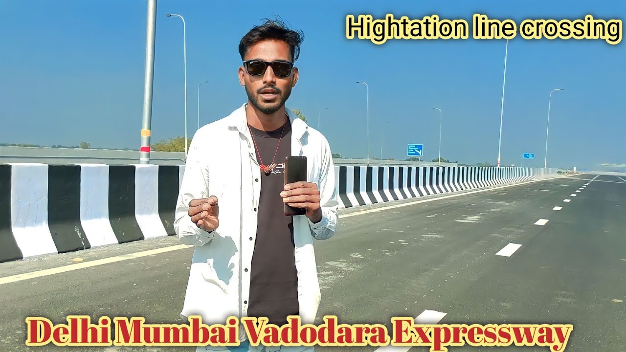 Delhi Mumbai Expressway hightation line crossing 🚸 - YouTube