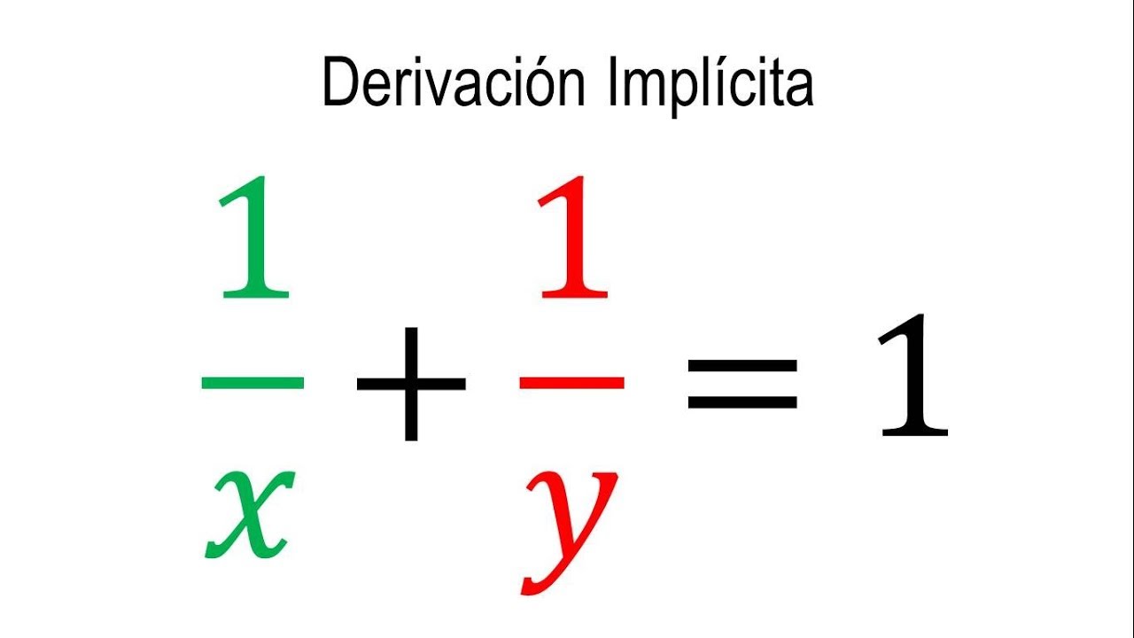 Derivación implícita | Ejemplo 2 - YouTube