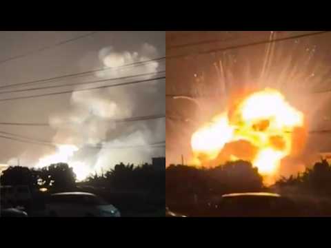 More than a dozen people injured in an explosion at a metal waste site in Southern Taiwan