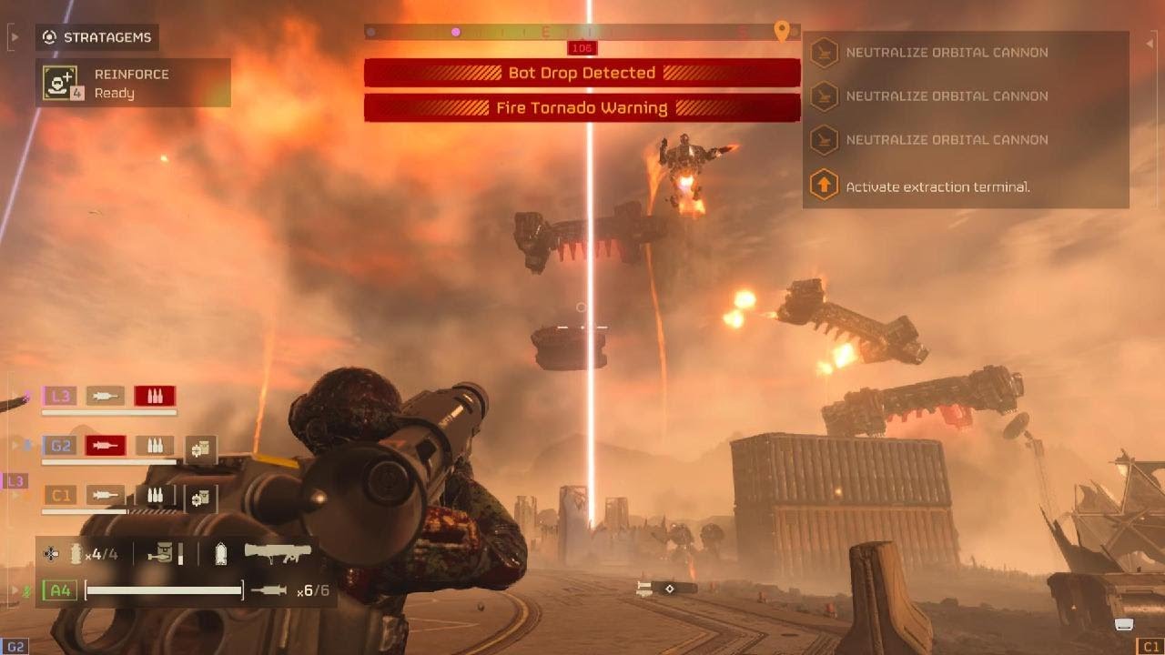 Helldivers vs an endless bot army - YouTube