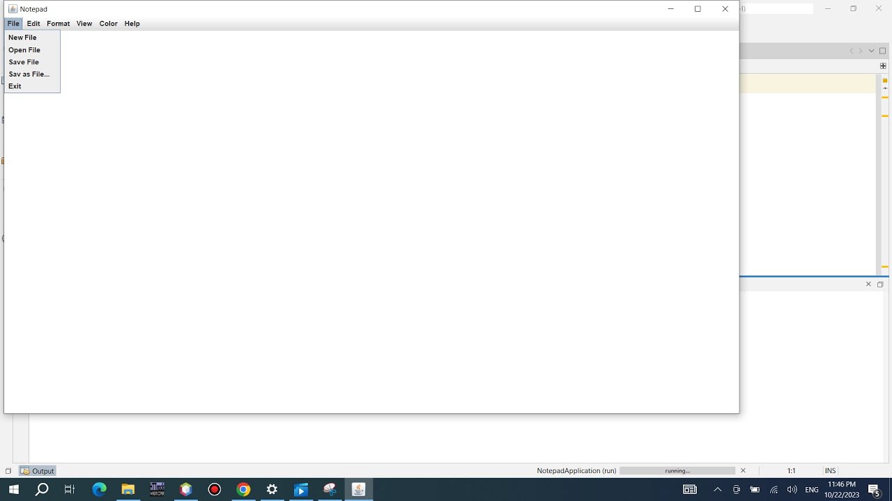 Notepad Project in java part 1 پروژه نوت پد در جاوا بخش اول1 - YouTube