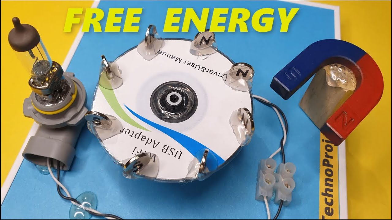 Free energy Generator ! Free Energy ! How to make free energy ! Magnet ...