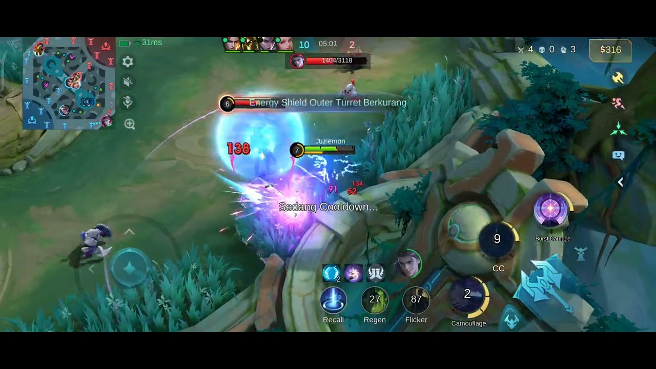 Match 22 Lesley Push Rank MLBB season 34, ketemu player myanmar, kasi ...