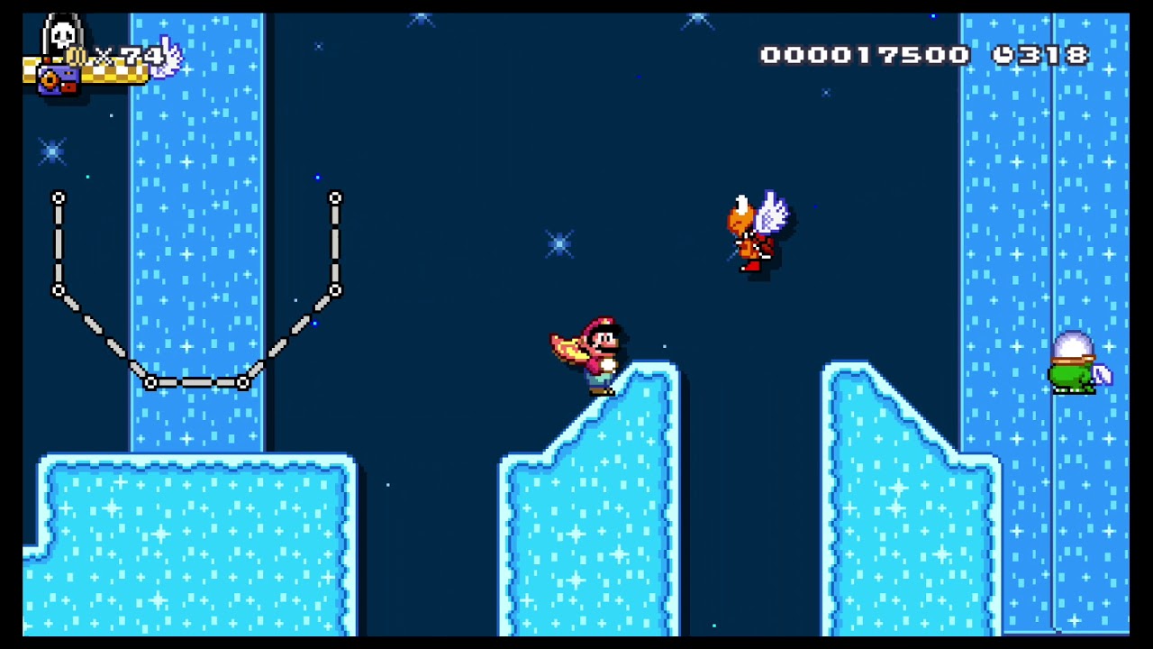 Eric's Super Mario Maker 2 Levels: Slipping & Sliding - YouTube