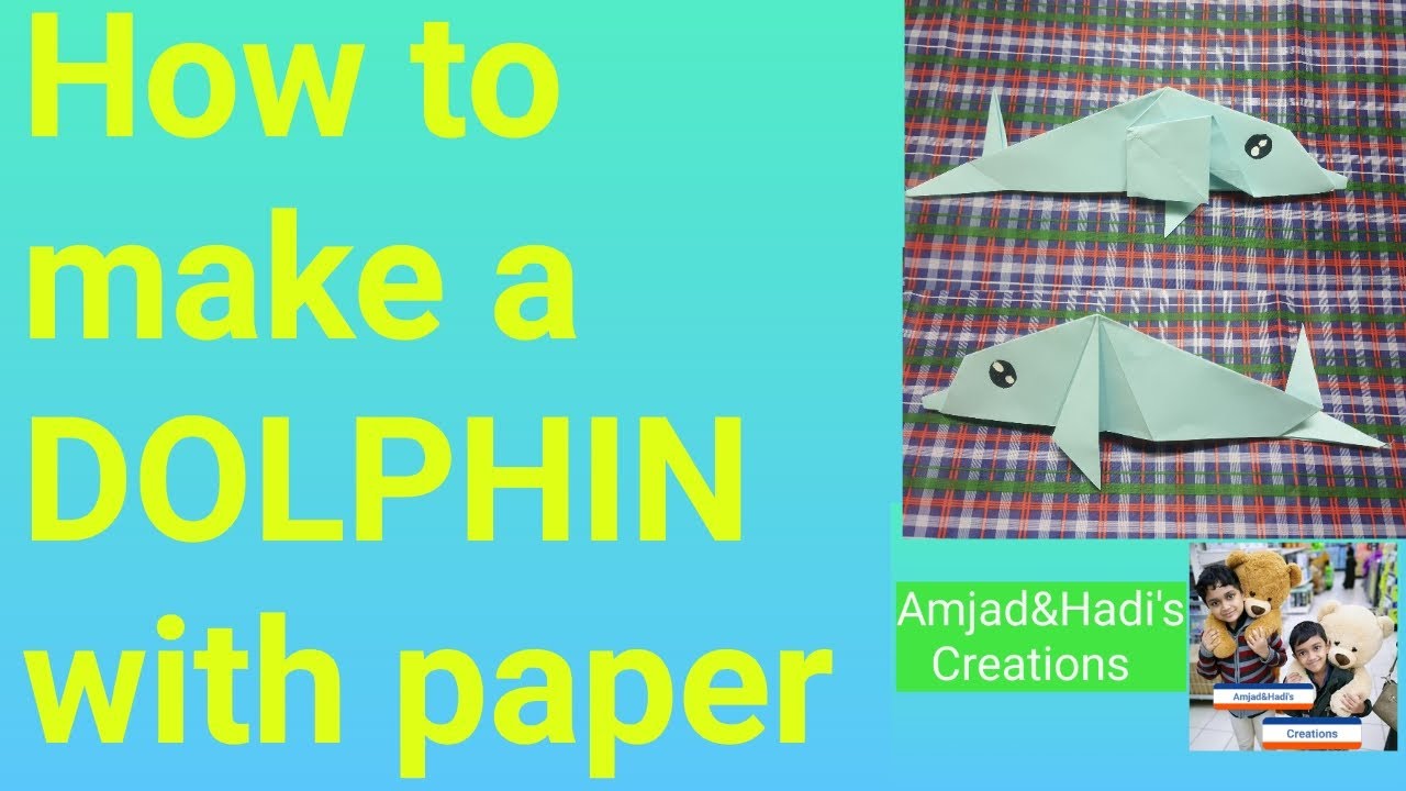 How to make a DOLPHIN with paper (DIY) - YouTube