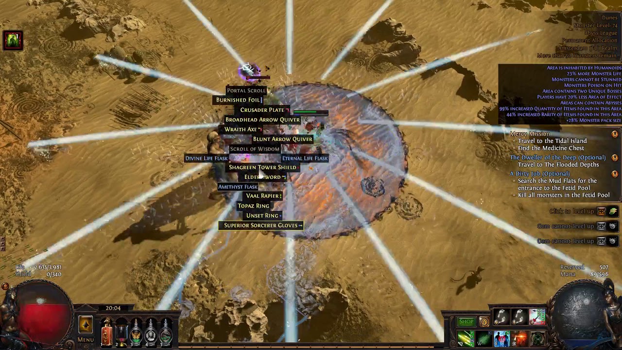 Poison Quill Rain Insane Clearspeed/Dps 377 mill xp per hour - YouTube