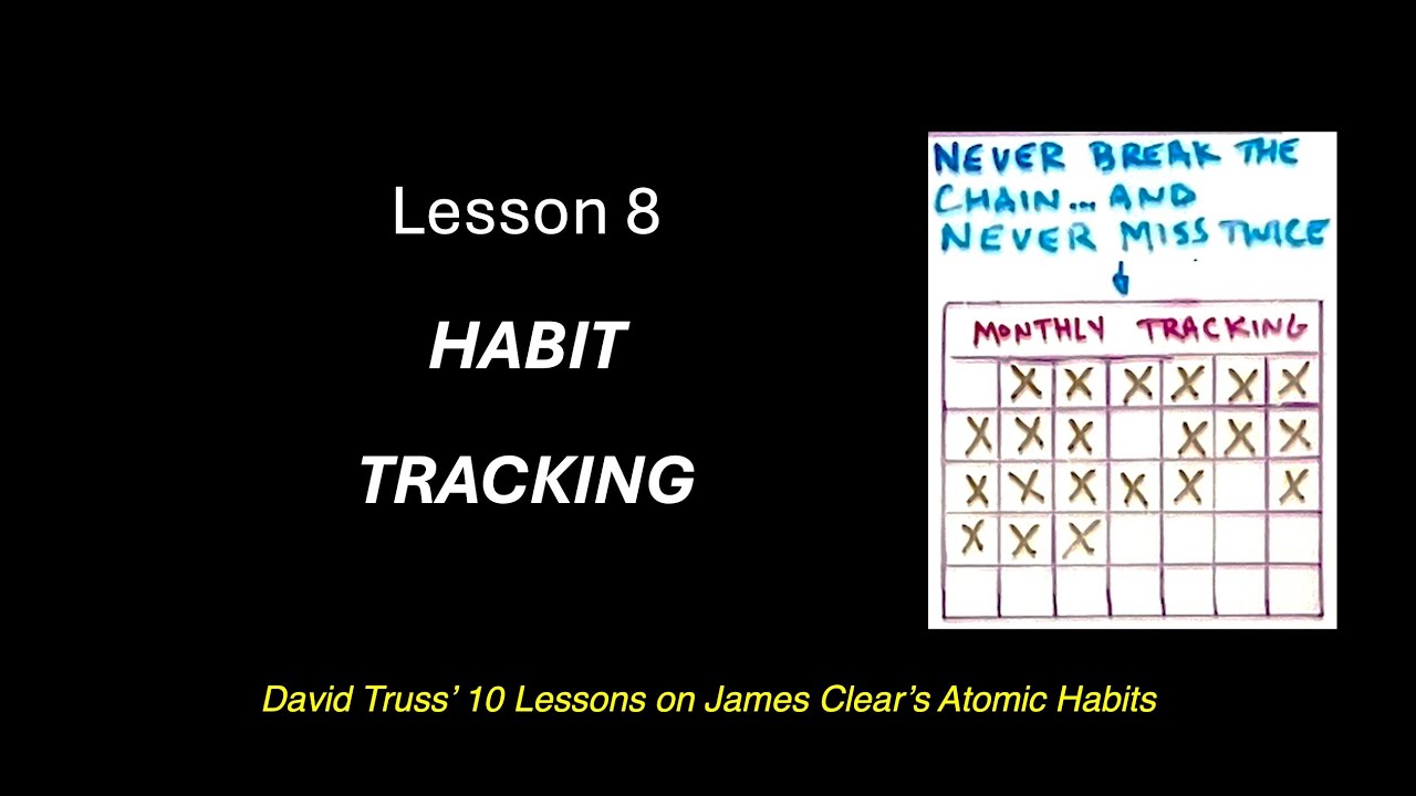 Atomic Habits Lesson 8 - Habit Tracking - YouTube
