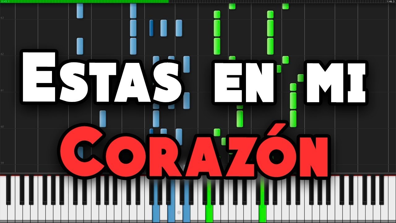 Estas en mi corazón | Piano LLDM | PDF - YouTube