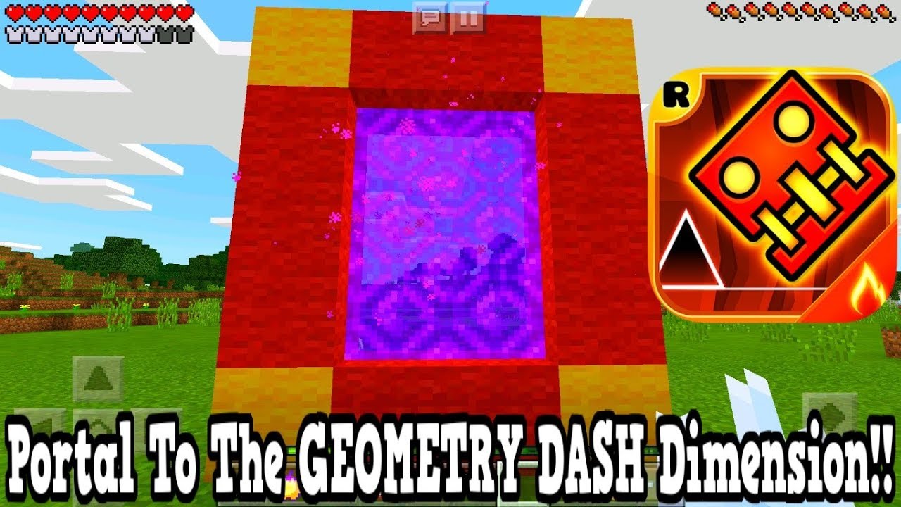 Minecraft Pe - Portal To The Geometry Dash Dimension - Mcpe Portal To ...