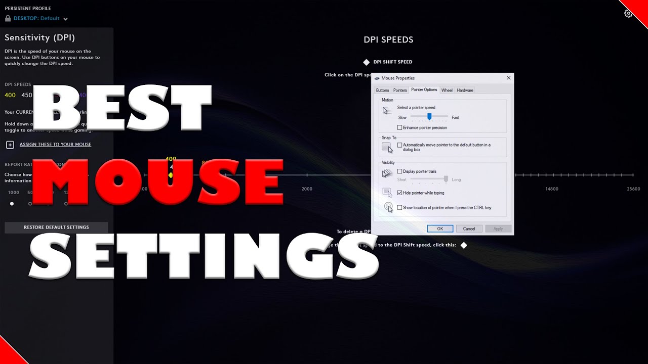 The Best Mouse Settings - YouTube