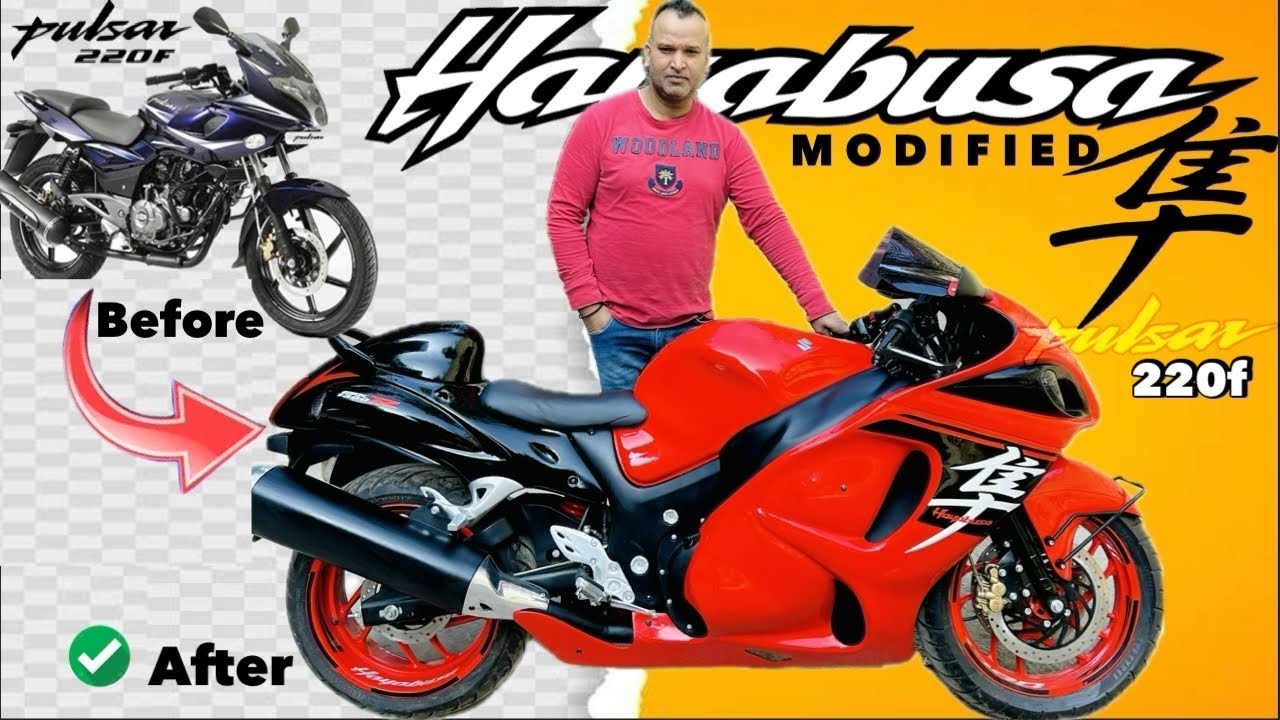 Pulsar 220 Modified Into Suzuki Hayabusa ️ | Pulsar 220 को बना दिया ...