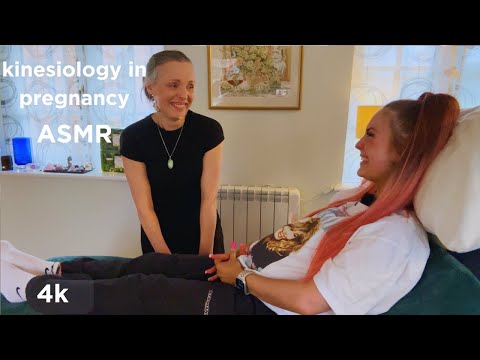 Kinesiology TCM Kore Therapy in Pregnancy for Pretty Lady! Unintentional ASMR Real Person
