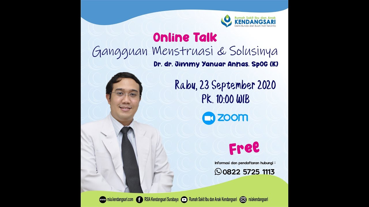Gangguan Menstruasi & Solusinya | Dr. dr. Jimmy Yanuar Annas. SpOG (K ...
