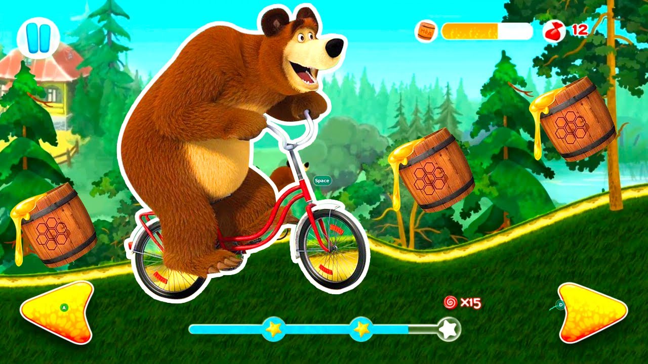 Masha y el Oso Lección de Conducción - Juegos Para Niños Pequeños ...
