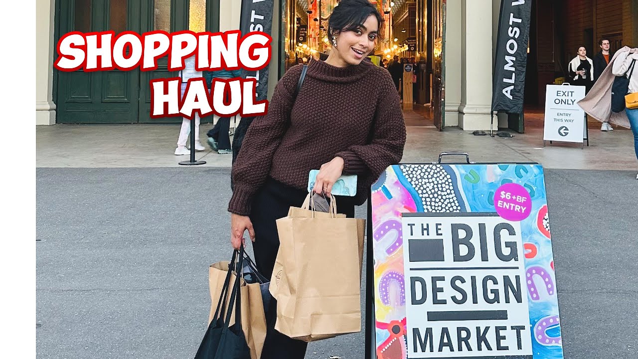 Big design market melbourne - Shopping & Haul vlog - YouTube