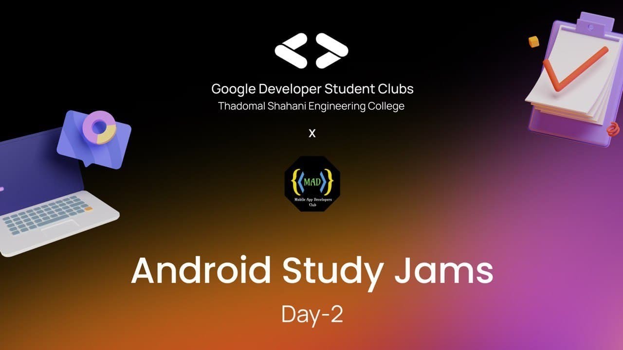 Building UI | GDSC TSEC Android Study Jams | Day 2 - YouTube
