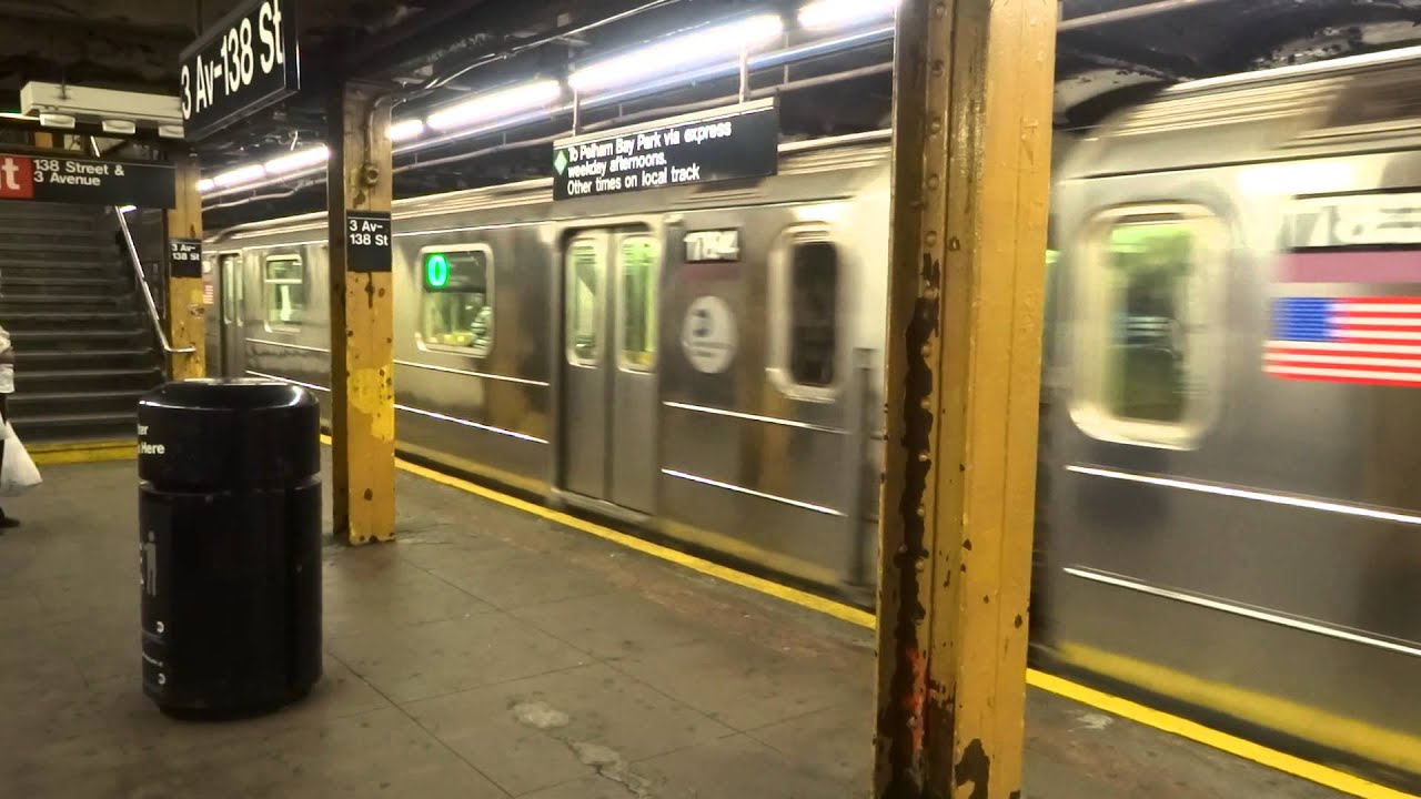 New York Subway 6 Line train arriving at 138th Street #1 - YouTube