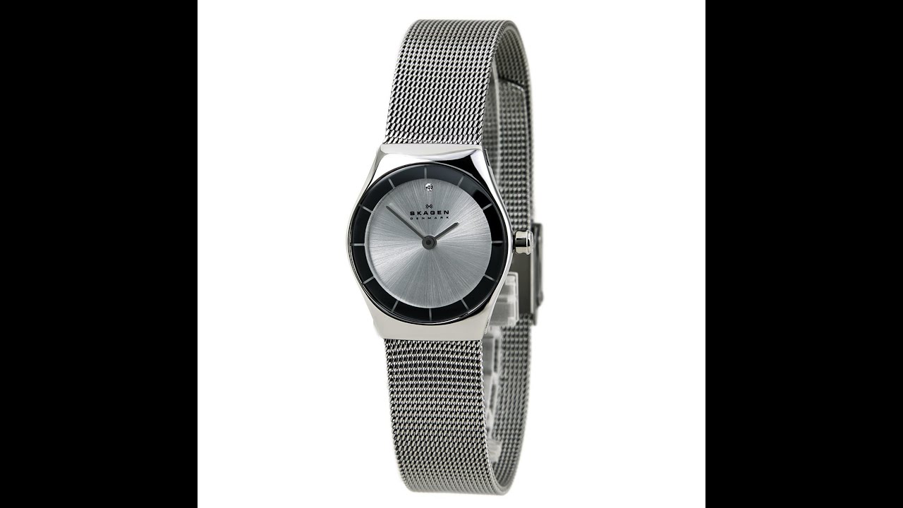 Skagen SKW2044 Women's Grenen Denmark Klassik Silver Dial Steel Mesh ...