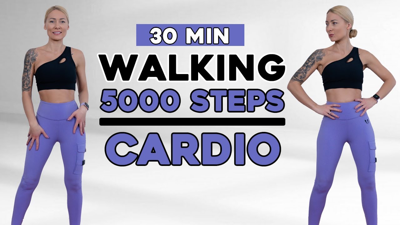 5000 STEPS WALKING WORKOUT | 5K Steps Challenge! 1 Hour Fat Burning ...