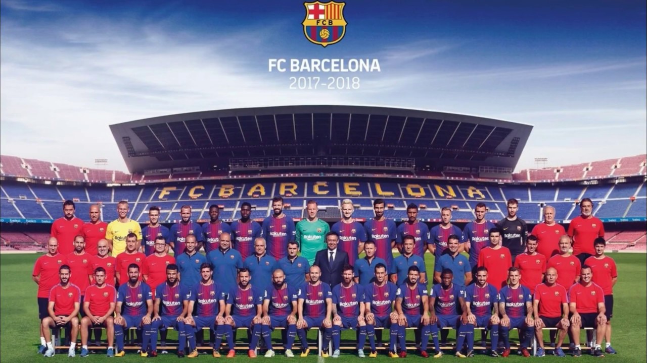 Barcelona 's squad 2017/2018 - YouTube