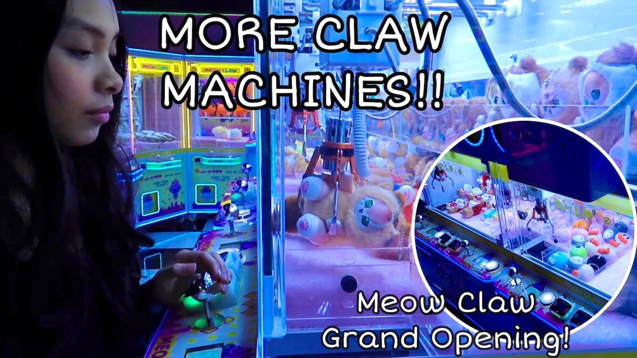 MORE CLAW MACHINE GAMES!! (Meow Claw Grand Opening!) - YouTube