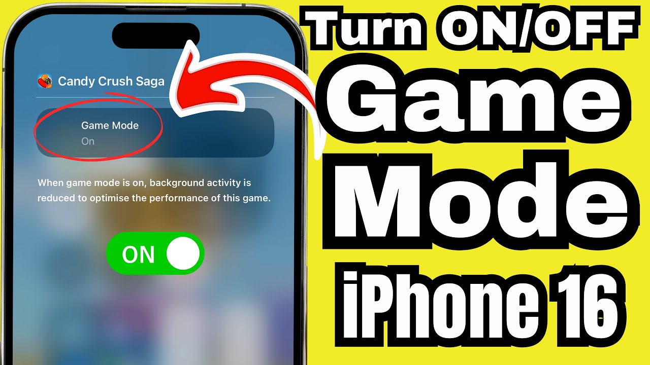 How to Turn ON/OFF Game Mode on iPhone 16 Pro and 16 Pro Max - YouTube