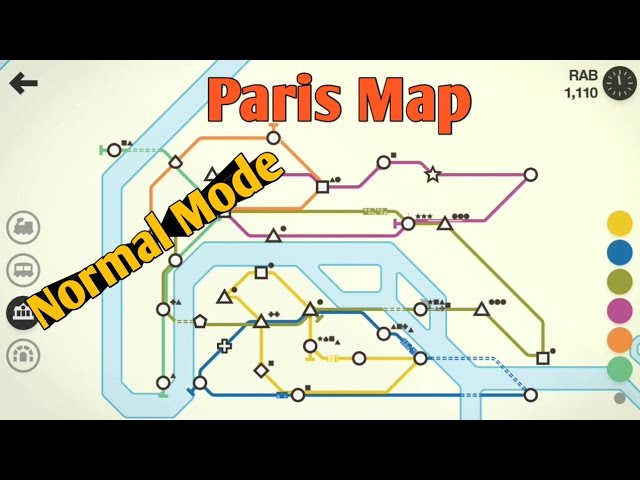 Paris Metro Map Zones