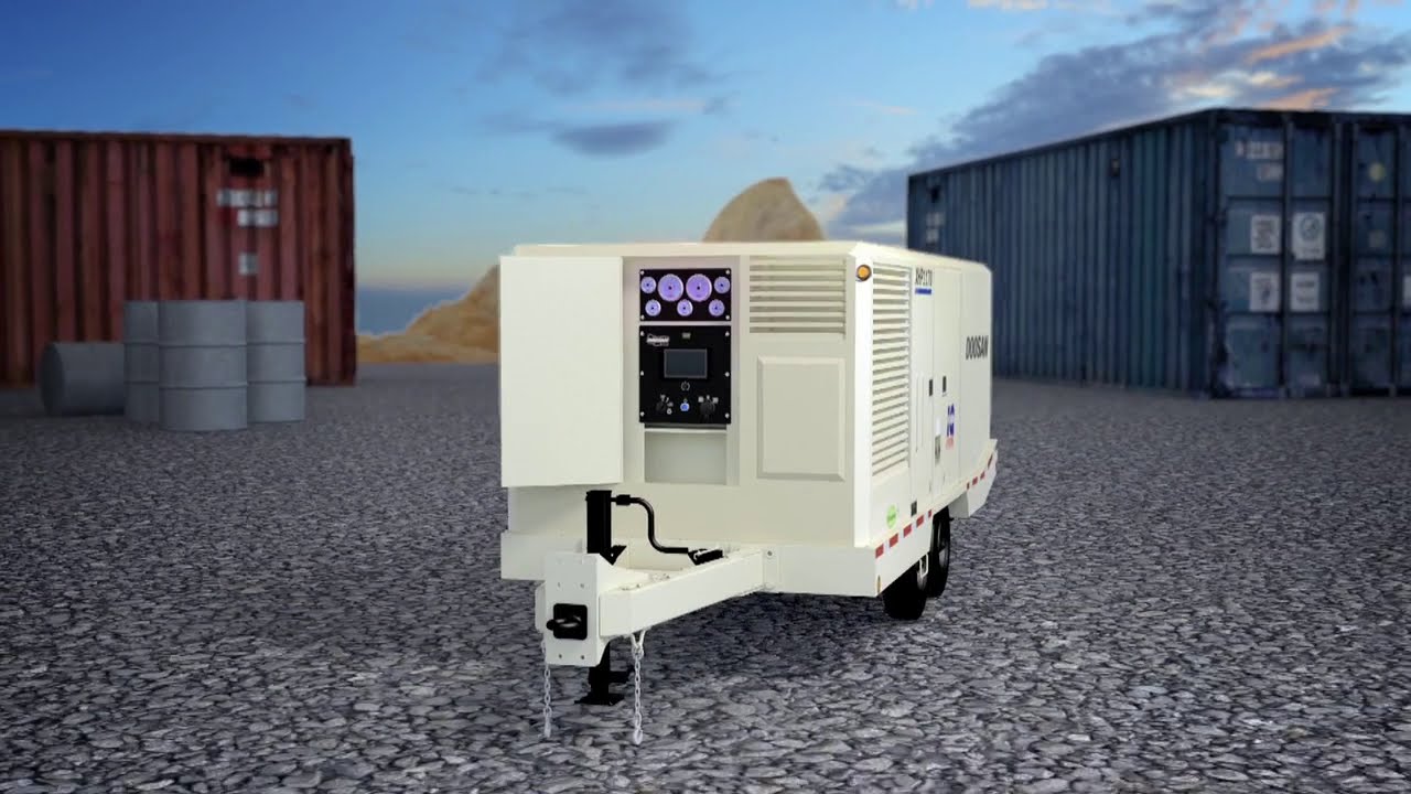 Doosan | Viewport Air Compressor Control Panel - YouTube