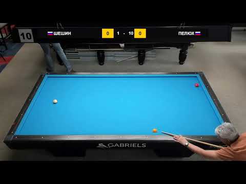 Шешин - Пелюх. Санкт-Петербург 2019. PLAYPOOL. Трёхбортный карамболь №2