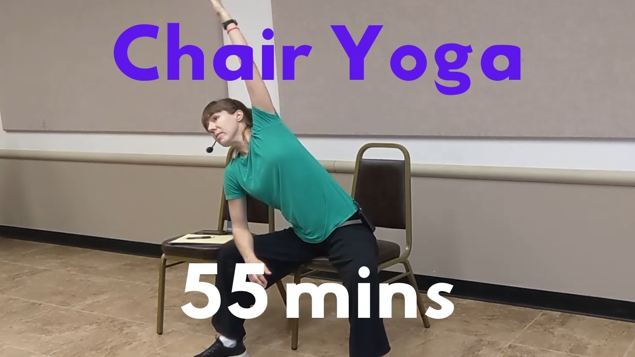 Chair Yoga - 55 min - YouTube