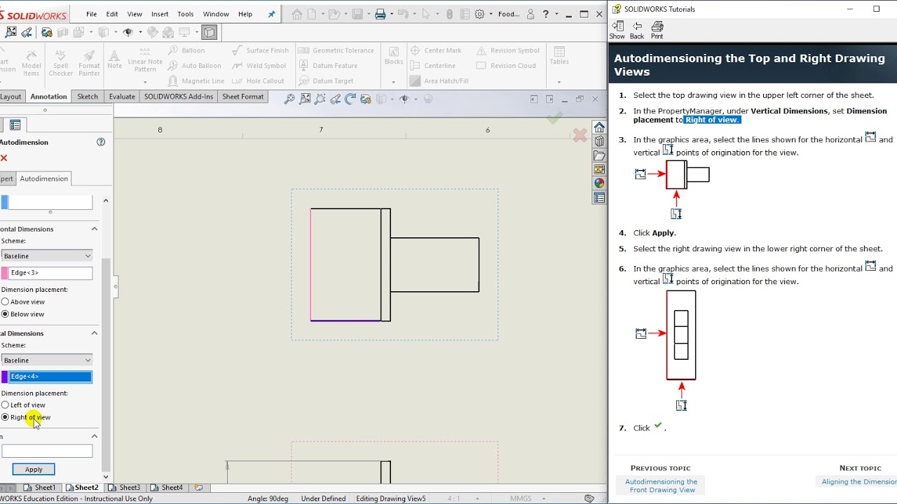 SolidWorks : Advanced Drawings (Detailing 1) : 7.2 - YouTube