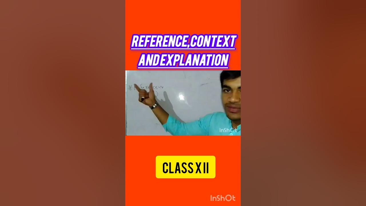 reference context explanation kaise likhe class 12 - YouTube