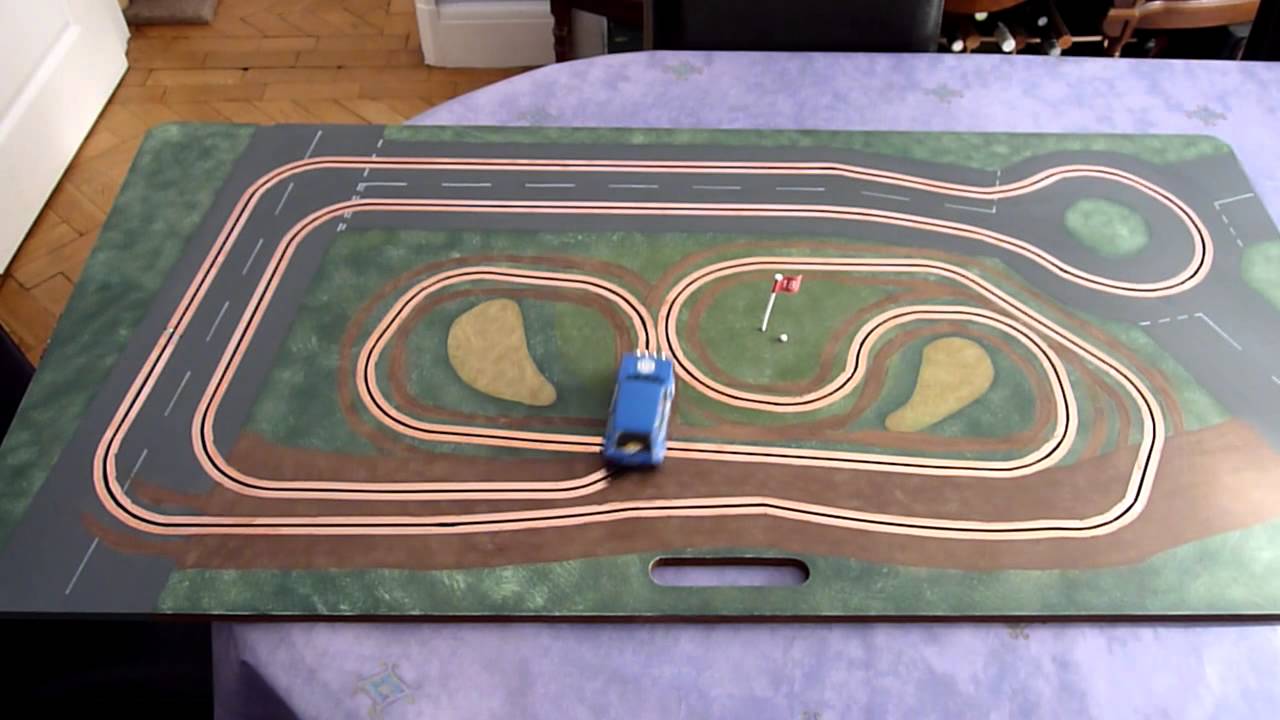 The 18th Hole (routed slot car track) - YouTube