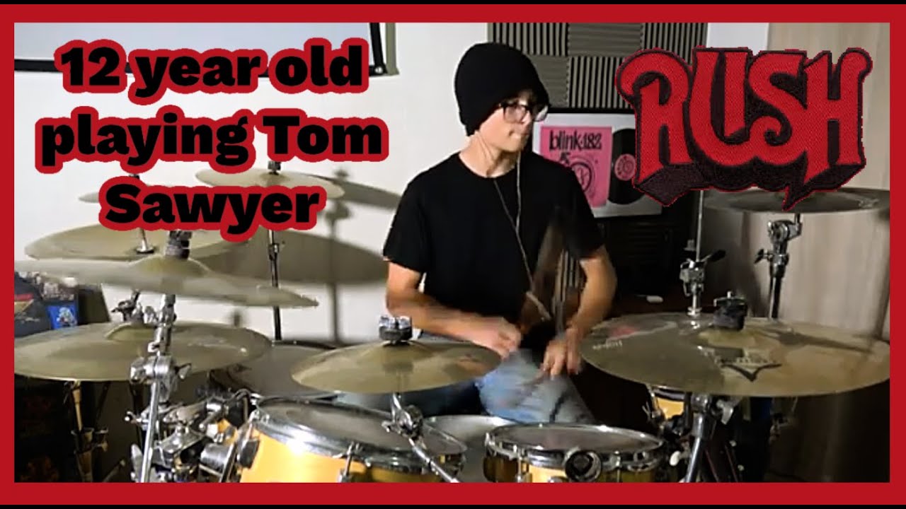 Rush - Tom Sawyer - Drum cover - Dylan Henderson 2024 12 years old ...