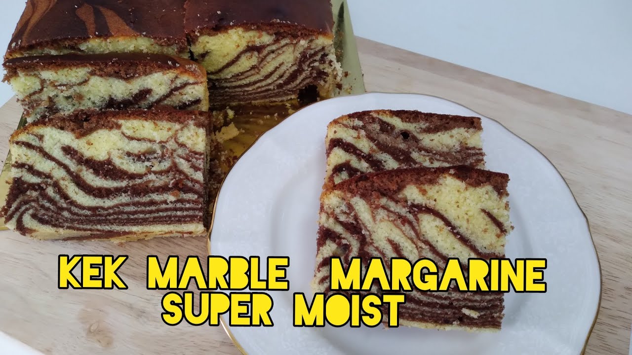 Kek Marble Margarine Super Moist - YouTube