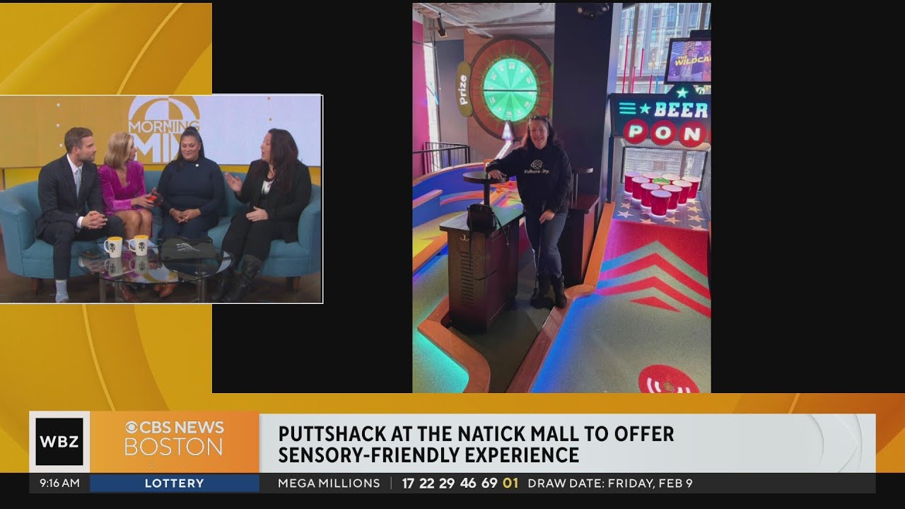 Puttshack at the Natick Mall to offer sensory-friendly experience - YouTube