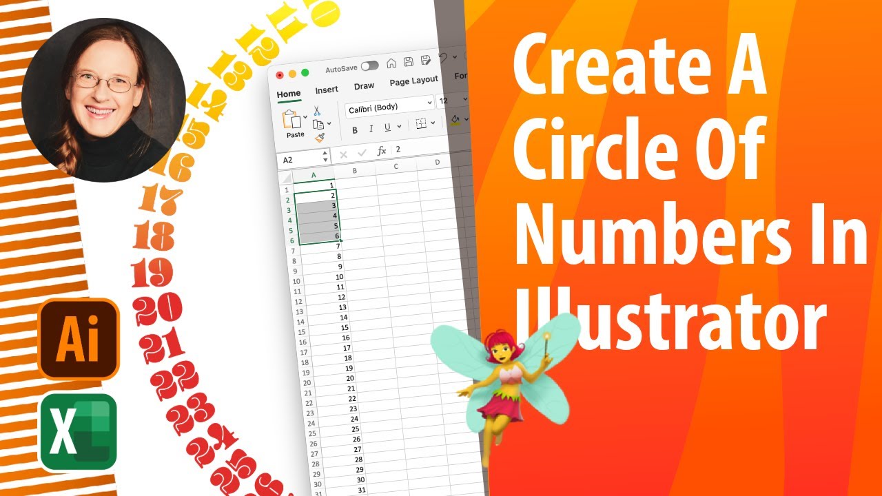 How To Arrange Numbers In A Circle Easily In Illustrator - YouTube