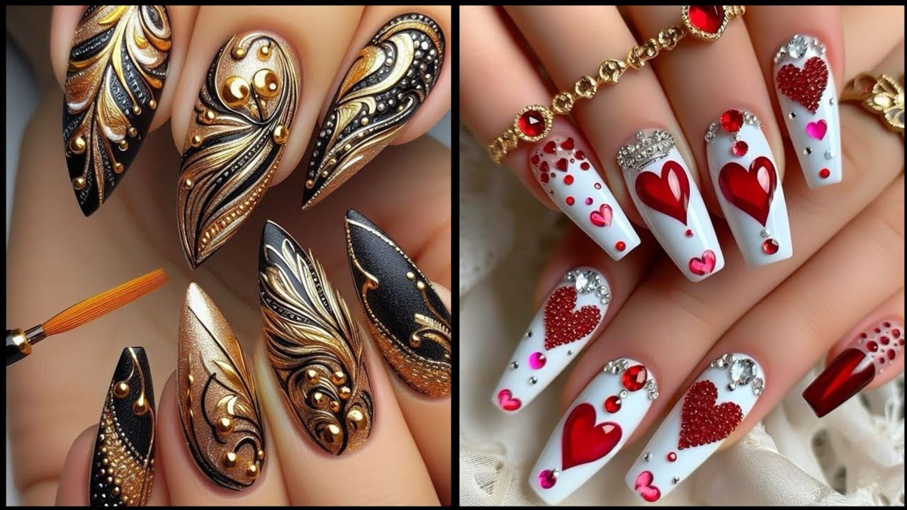 40+ EASY NAIL IDEAS | HUGE nail art compilation satisfying nail designs ...