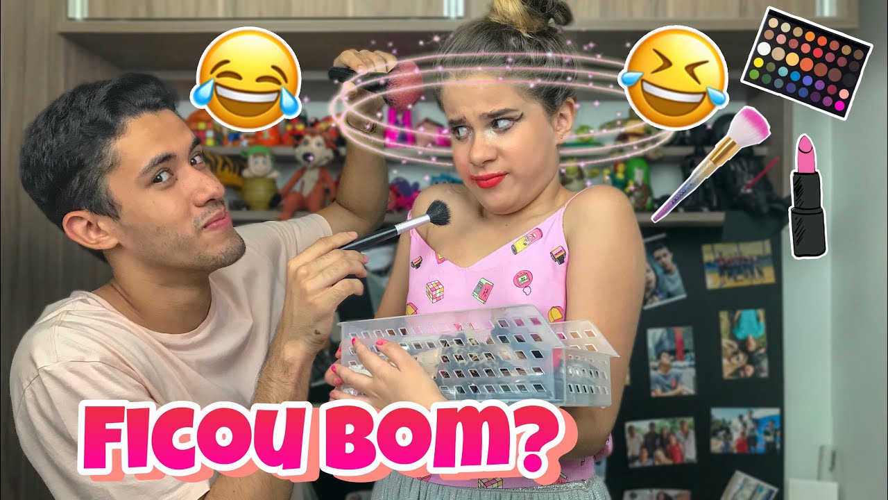 Tentei Maquiar Mimha IrmÃ Youtube
