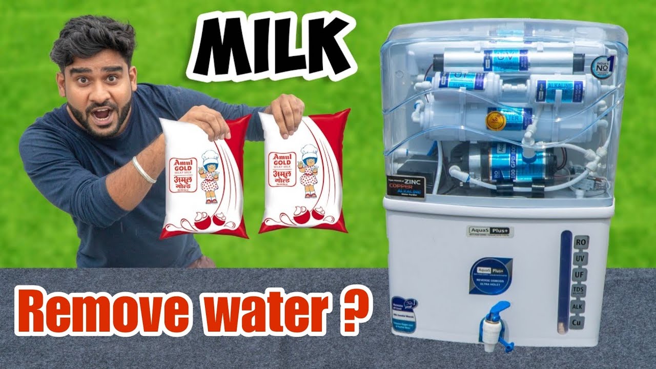 Milk in Water Filter RO - Will it Remove Water ? - YouTube