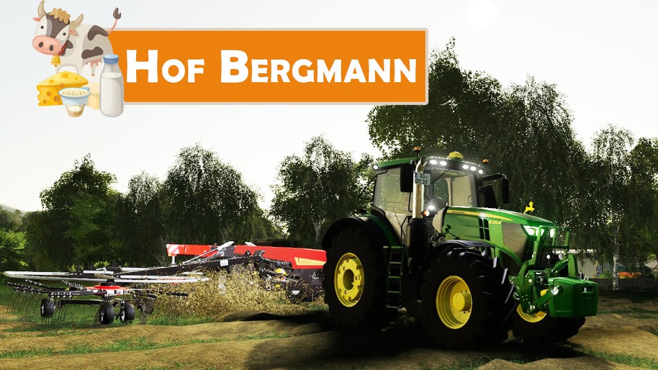 LS19 HOF BERGMANN #231: Gras zu Heu wenden und Schwaden ...