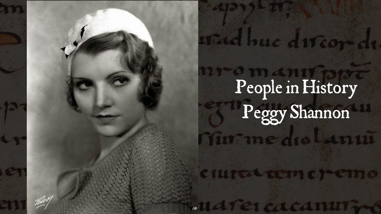 People in History: Peggy Shannon - YouTube