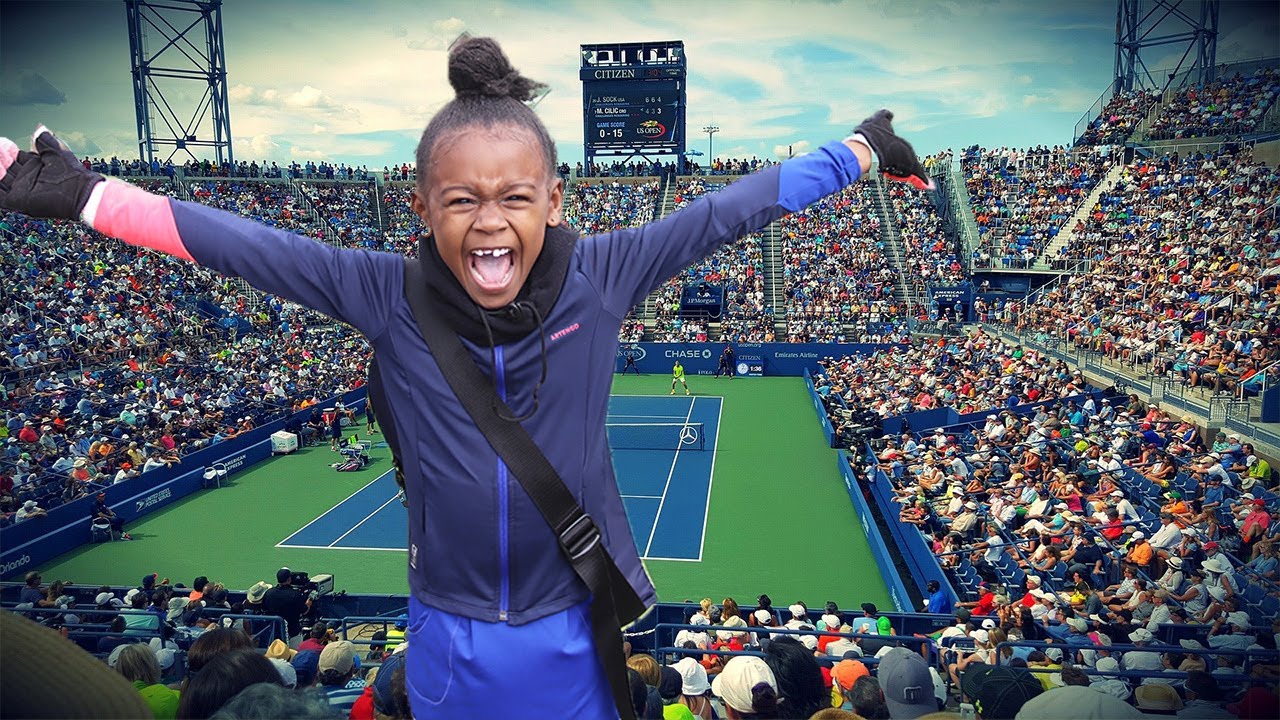 Raiyah's First Ever Tennis Lesson - YouTube