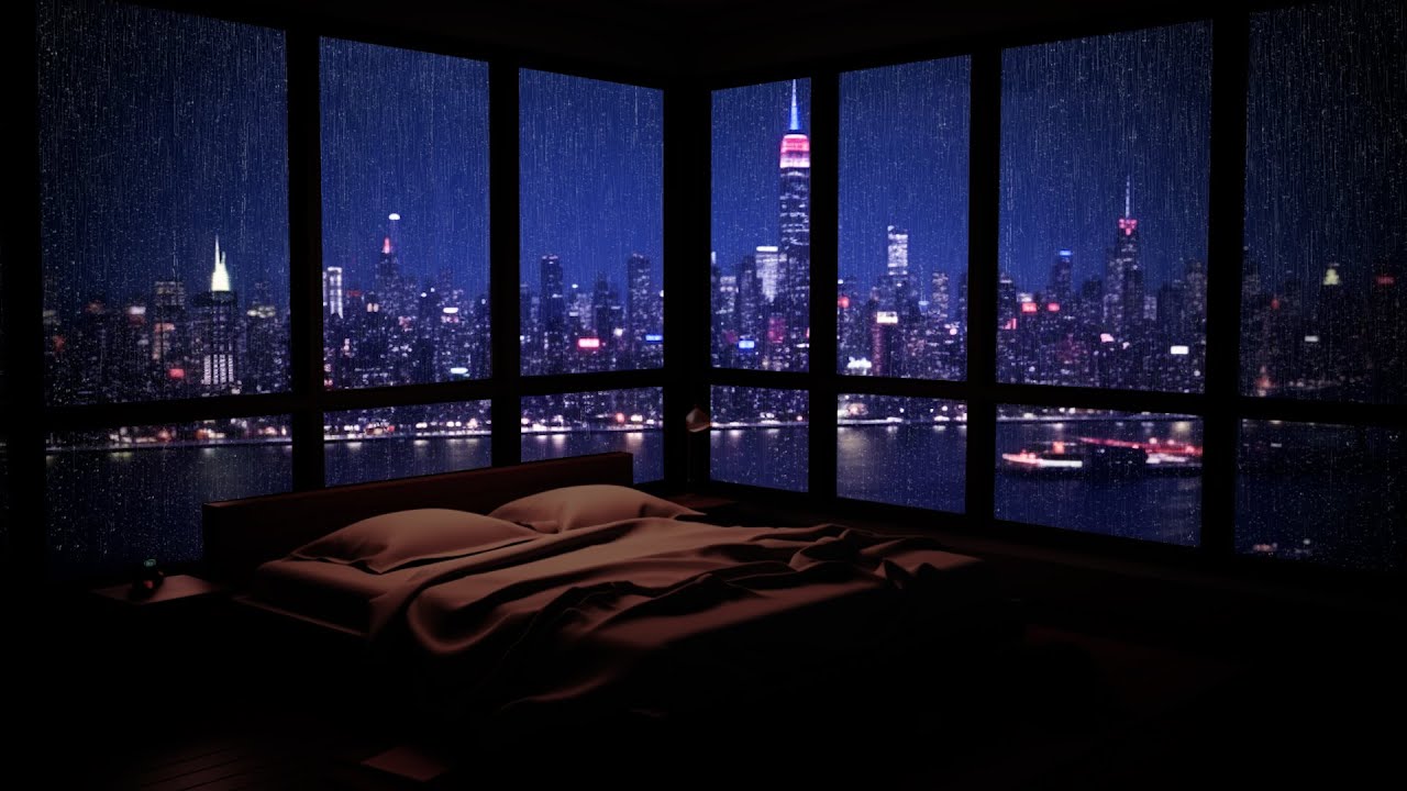 City Night Symphony | Drift Into Sleep With Calming Rain And Thunder ...