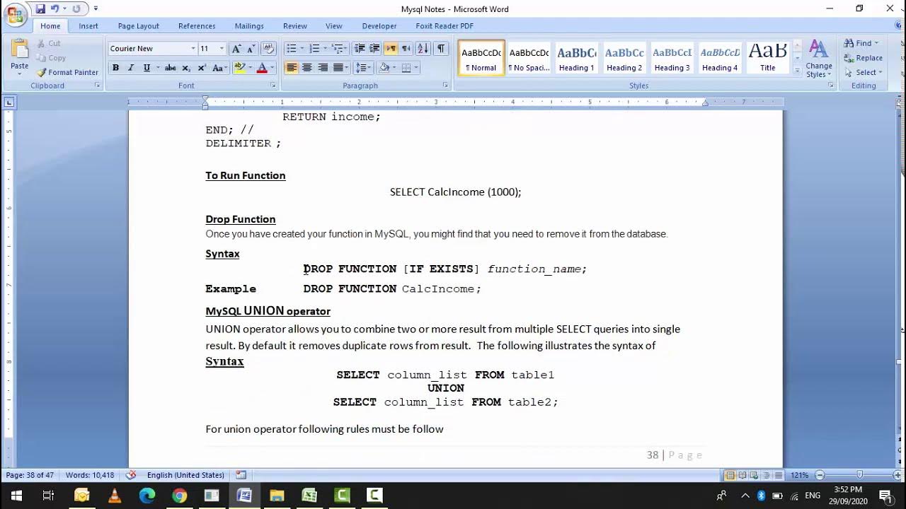 Mysql Function Youtube