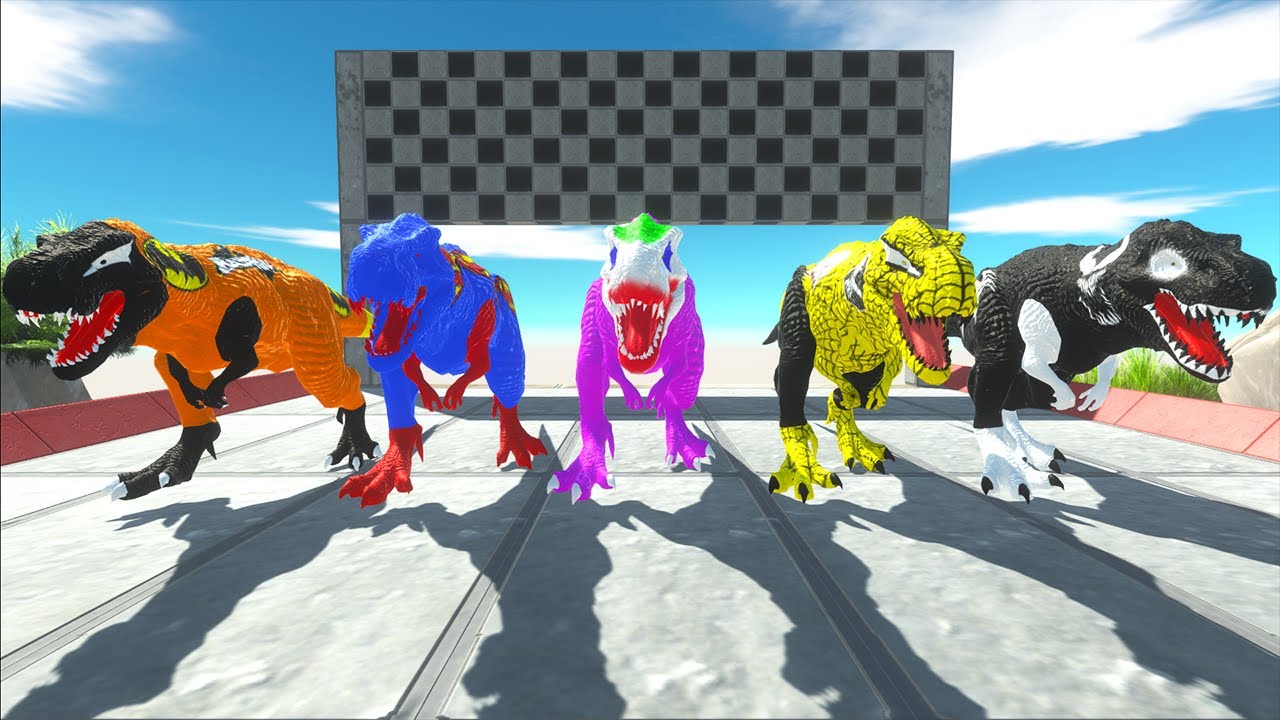 Trex Superheroes Vs Indominus Rex Hunting found Jurassic world ...