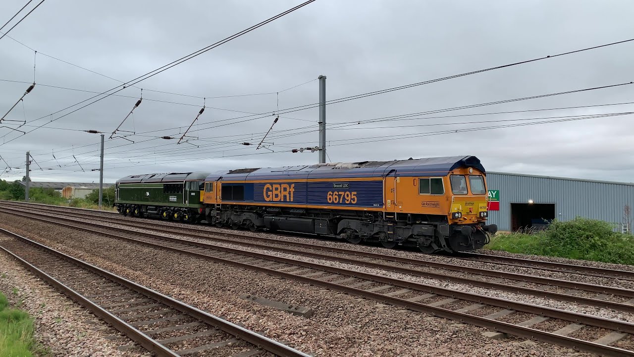 GBRf class 69, 69012 Falcon 2 (in retro BR green) light engine with ...