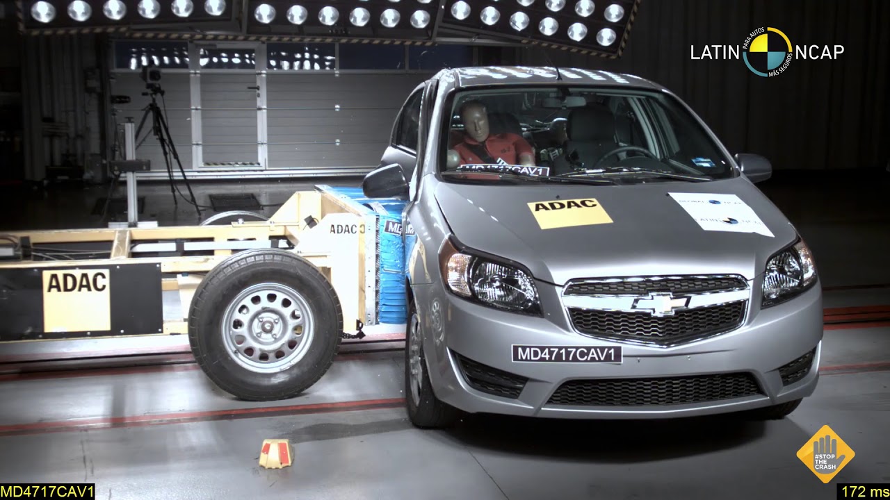 Crash Test Chevrolet Aveo - YouTube