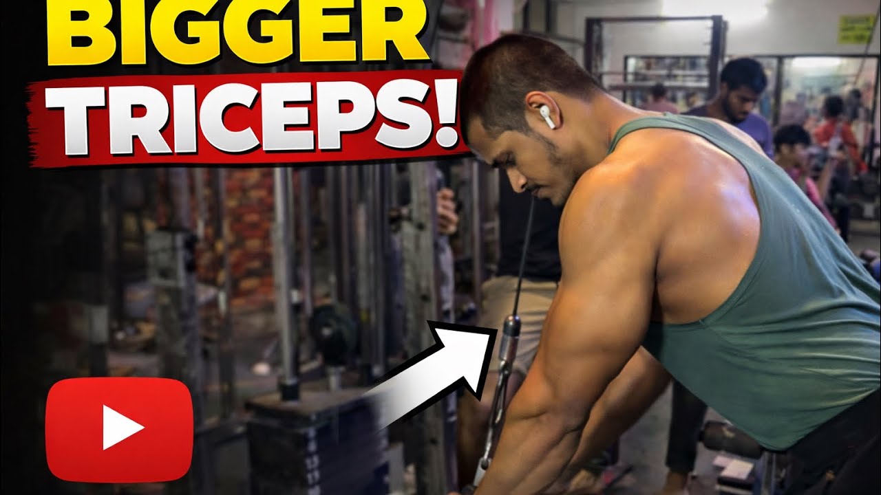 BIGGER TRICEPS 🔥 | Massive Triceps Workout at Gym - YouTube